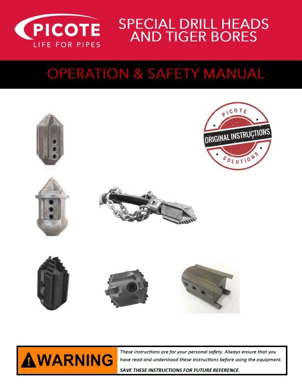 Picote Special Drill Heads and Tiger Bore