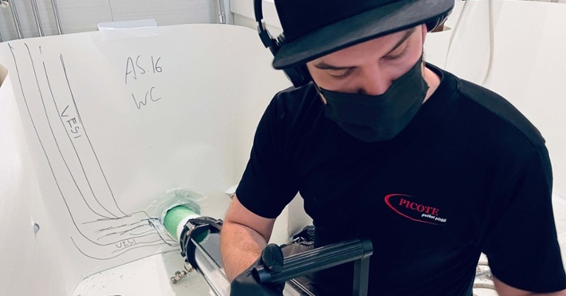 PICOTE innovator and pioneer in CIPP lining of drains inside buildings